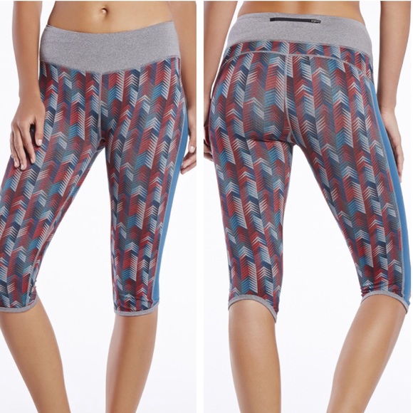 Fabletics | Pants & Jumpsuits | Fabletics Rio Grey Red Blue Multi ...
